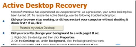 How To Fix Restore My Active Desktop » Economicsdrawer